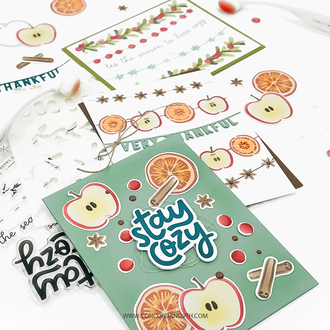 *NEW* - Concord & 9th - Citrus & Spice Stencil Pack (4 qty; 6 x 6 ...