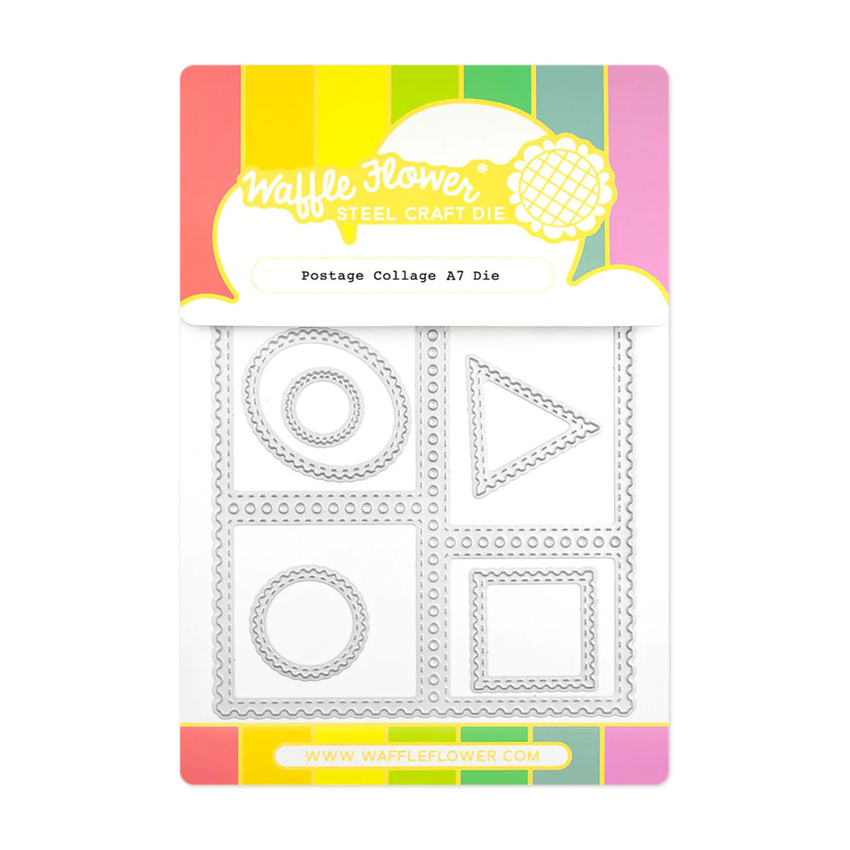 Waffle Flower - Postage Collage A7 Die, Waffle Flower - Stamps & dies ...