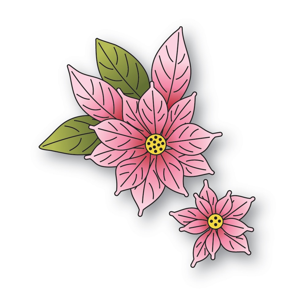 *NEW* - Memory Box - Blooming Poinsettias craft die, Memory Box ...