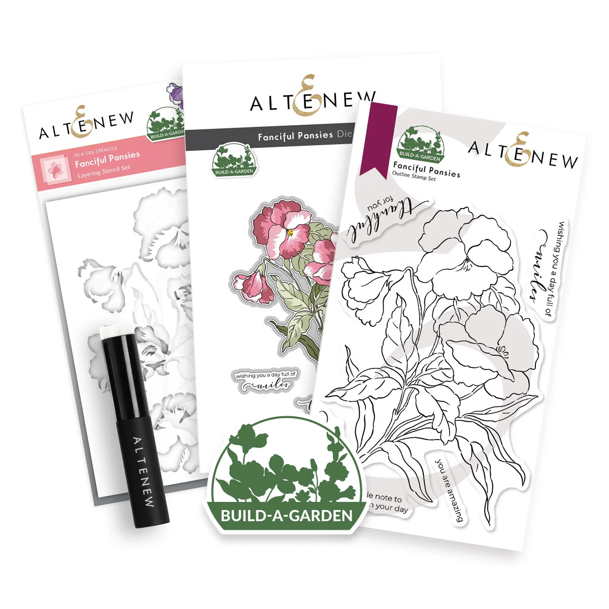 Altenew - Build-A-Garden: Fanciful Pansies, Altenew - Stamps & dies ...