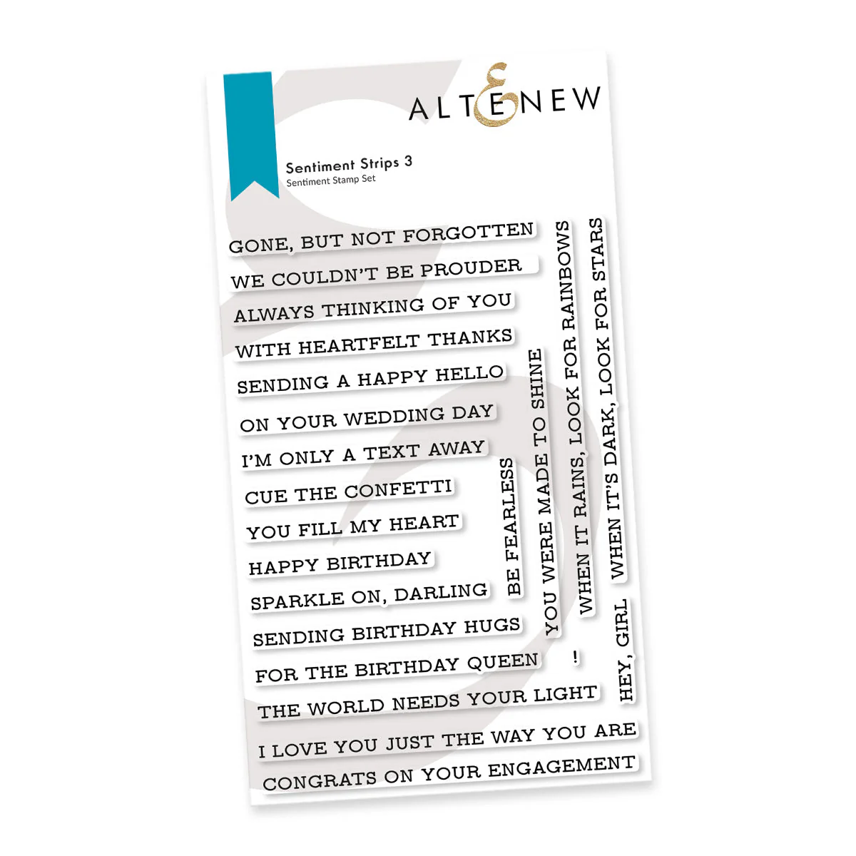 Altenew - Sentiment Strips 3 Stamp Set, Altenew - Stamps & dies: Dies ...