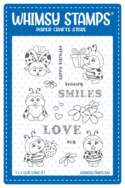 Whimsy Stamps - Lady Bugs Outlines Die Set, Whimsy Stamps - Stamps & dies: Dies to Die For
