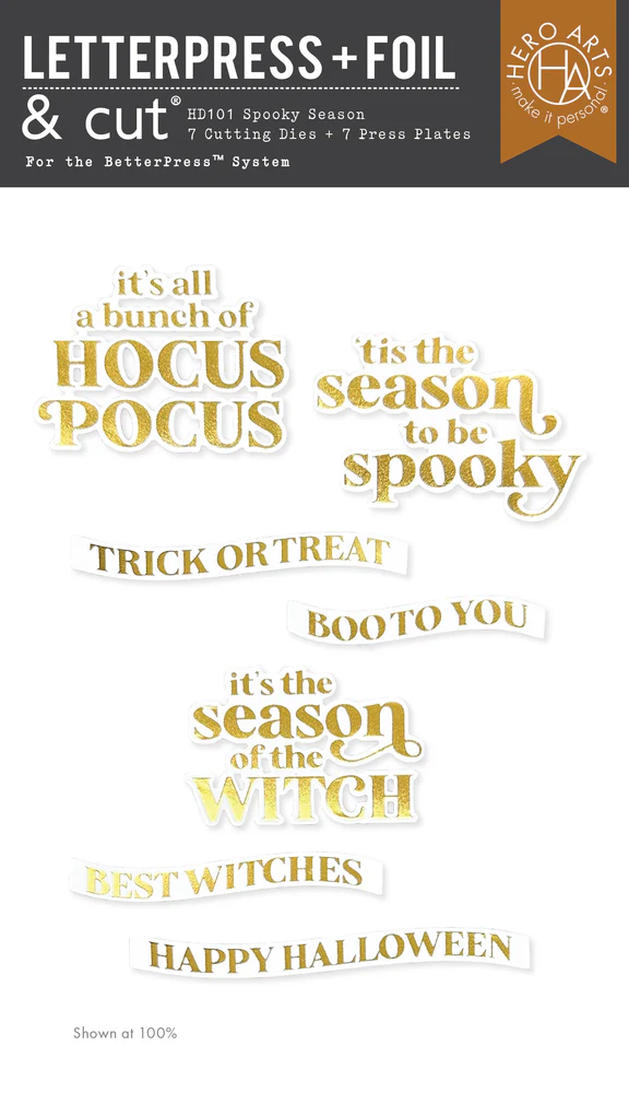 **NEW* - Spellbinders - Hero Arts Spooky Season BetterPress + Foil ...