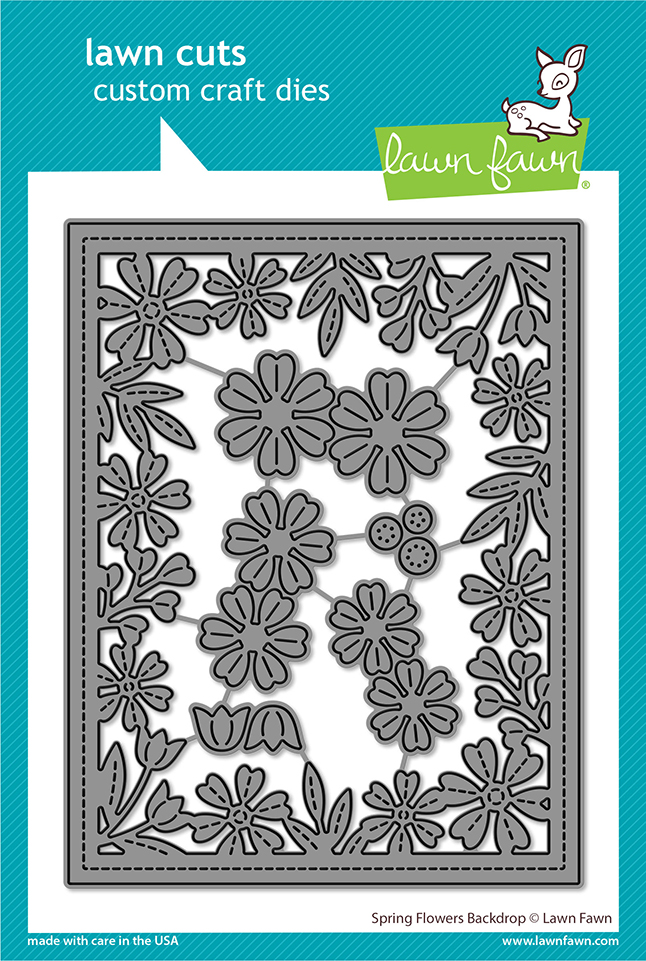 Lawn Fawn - spring flowers backdrop (OFFER), Lawn Fawn - Stamps & dies ...