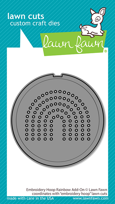 Lawn Fawn - Embroidery Hoop Rainbow Add-On, Lawn Fawn - Stamps & dies ...