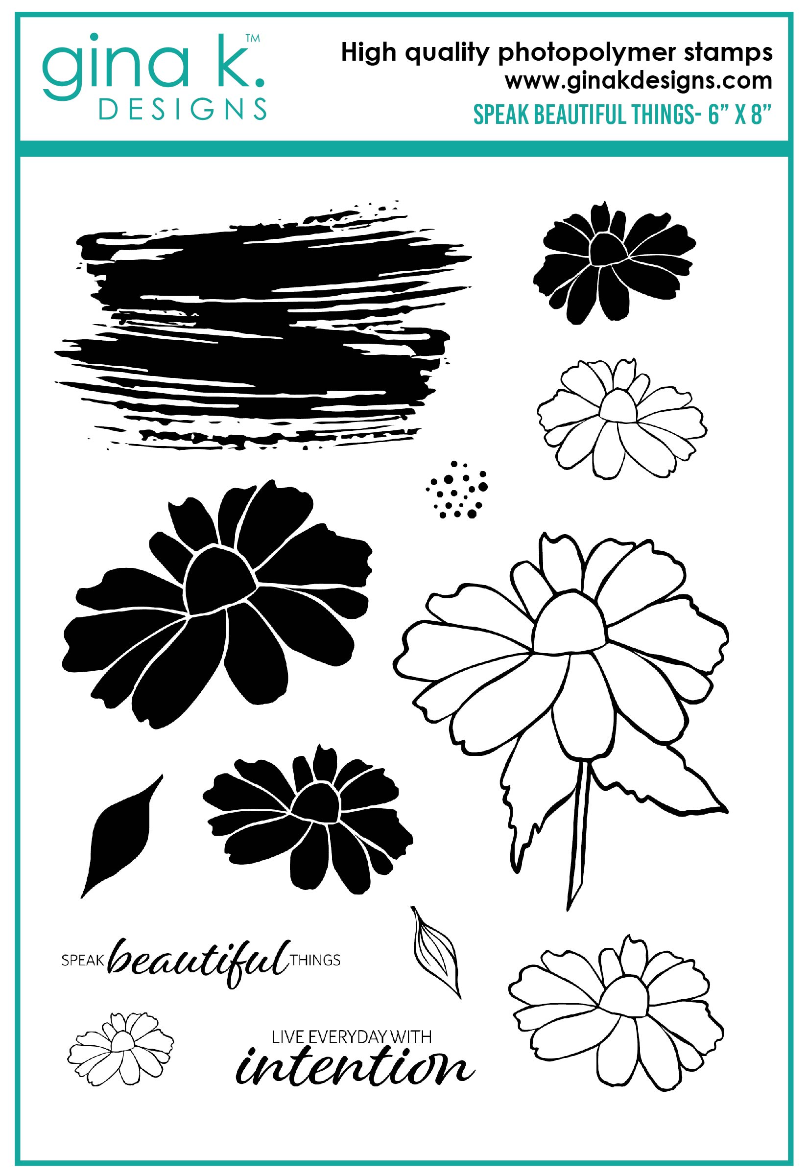 Gina K Designs - Speak Beautiful Things - STAMPS, Gina K Designs ...
