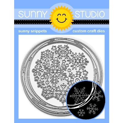 Sunny Studio - Snowflake Circle Frame, Sunny Studio - Stamps & dies ...