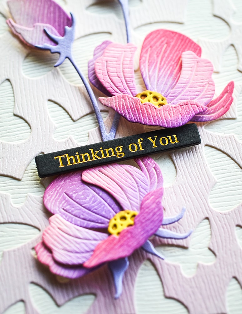 **NEW* - Memory Box - Thinking of You Foil Greetings Black Tabs, Memory ...