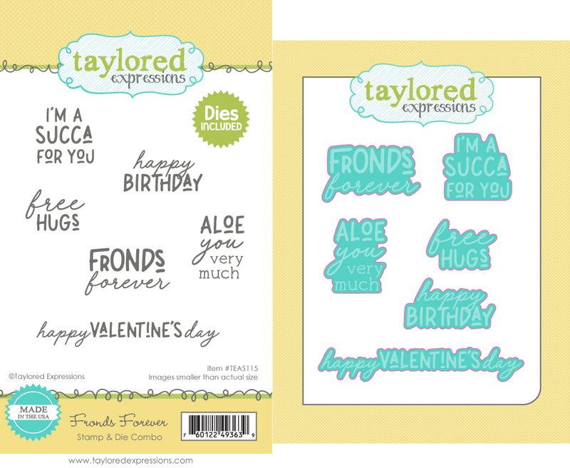 Taylored Expression - Fronds Forever Stamp & Die Combo, Taylored ...