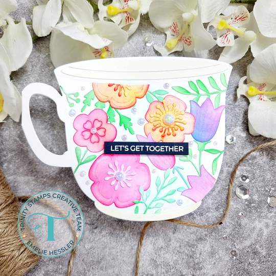 Trinity Stamps - Trini-Tea Cup Card die set, Trinity Stamps - Stamps ...