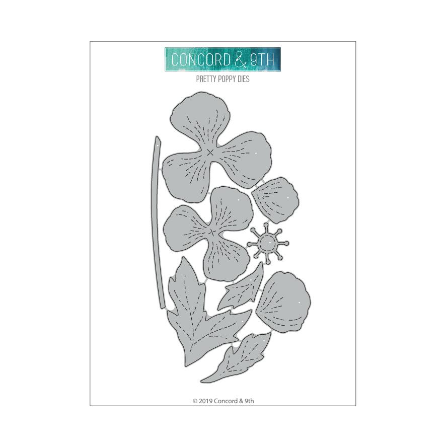 Concord & 9th - Pretty Poppy dies, Concord & 9th - Stamps & dies: Dies ...